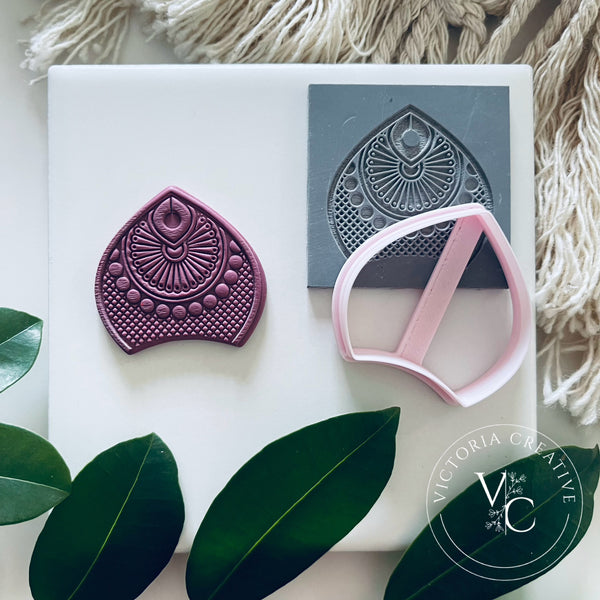 FLEXI STAMP AND CUTTER COMBO 16 - POLYMER CLAY CUTTERS - BOHO SPRING C ...