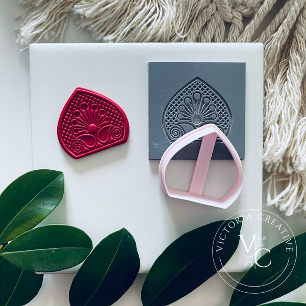 FLEXI STAMP AND CUTTER COMBO 19 - POLYMER CLAY CUTTERS - BOHO SPRING C ...