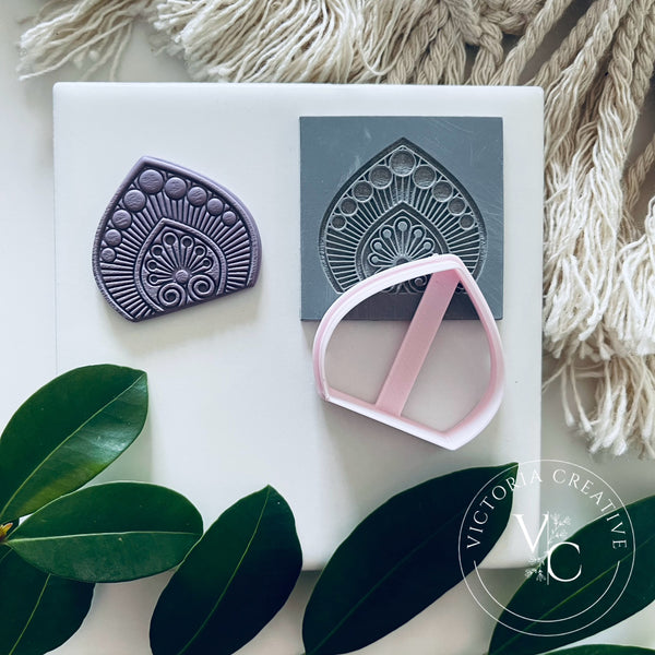 FLEXI STAMP AND CUTTER COMBO 21 - POLYMER CLAY CUTTERS - BOHO SPRING C ...