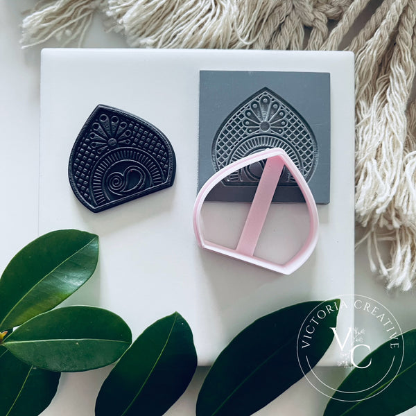 FLEXI STAMP AND CUTTER COMBO 23 - POLYMER CLAY CUTTERS - BOHO SPRING C ...